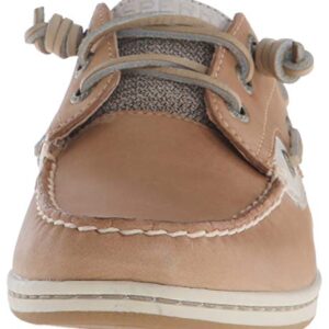 Sperry Womens Songfish Boat Shoe, Linen Oat, 9