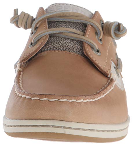 Sperry Womens Songfish Boat Shoe, Linen Oat, 9