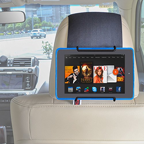 TFY Car Headrest Mount Holder for all Kindle Fire - Kindle Fire HD 6 / HD 7 / HD X7 / HD X9 / HD 6 (2014) / HD 7 (2014) / HD 6 (Kid Edition) / HD 7 (Kid Edition) / New Fire 7 (2015) / HD 8 / HD 10