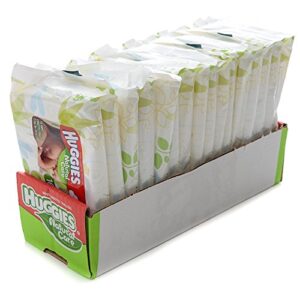 huggies bundle - 16 pack of natural care unscented baby travel wipes 16ct. each