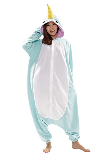 Narwhal Kigurumi - Adult Costume Blue