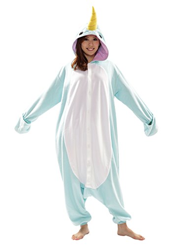 Narwhal Kigurumi - Adult Costume Blue