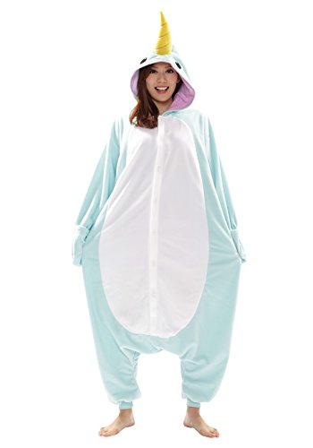 Narwhal Kigurumi - Adult Costume Blue