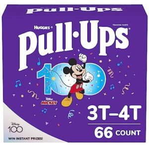 pull-ups boys' potty training pants training underwear size 5, 3t-4t, 66 ct