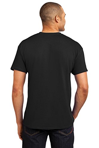 Hanes Mens Tagless 100% Cotton T-Shirt, Large, Blk