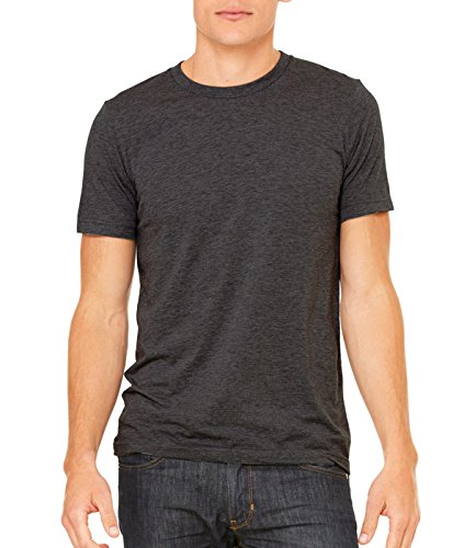 Bella + Canvas Unisex Triblend Short-Sleeve T-Shirt, Large, CHAR-BLACK TRIB