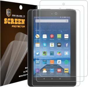 mr.shield designed for amazon new - fire tablet 7" 7 inch (5th generation - 2015 release) anti-glare [matte] screen protector [3-pack] with lifetime replacement