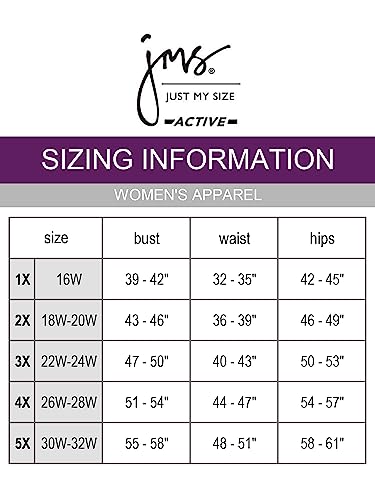 Just My Size Women's Full Zip Jersey Hoodie, White, 5X