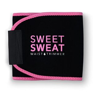 sports research sweet sweat waist trimmer get more from your workout - sweat band increases stomach temp to cut water weight - gym waist trainer belt for women & men - faja para hacer ejercicios