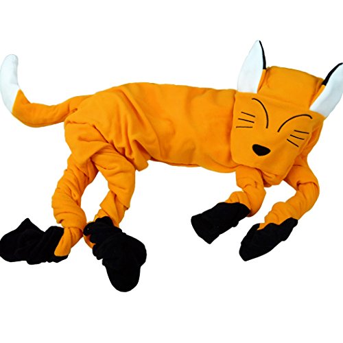 WOTOGOLD Animal Cosplay Costume Fox Unisex Adult Pajamas Dark ,Large,Dark Yellow Fox