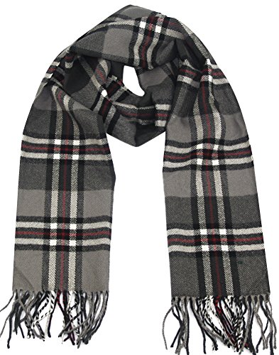 MINAKOLIFE Classic Cashmere Feel Winter Scarf in Rich Plaids