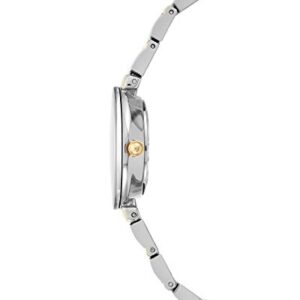 Anne Klein Women's AK/2435SVTT Diamond-Accented Two-Tone Bracelet Watch