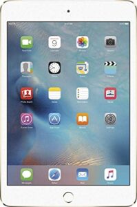 apple ipad mini 4, 16gb, gold - wifi (renewed)