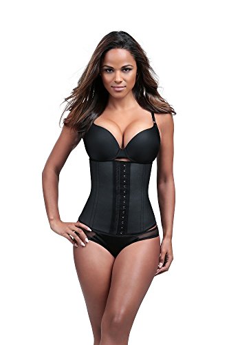 Diva Fit womens Trainer Waist Shapewear, Black, Large US