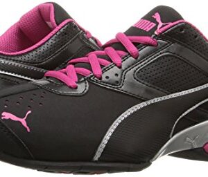 PUMA Women's Tazon 6 WN's fm Cross-Trainer Shoe, Black Silver/Beetroot Purple, 8 M US