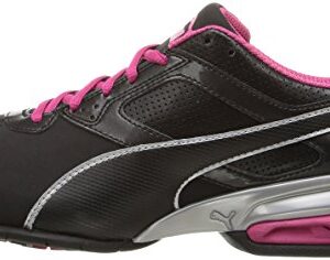 PUMA Women's Tazon 6 WN's fm Cross-Trainer Shoe, Black Silver/Beetroot Purple, 8 M US