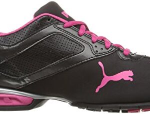 PUMA Women's Tazon 6 WN's fm Cross-Trainer Shoe, Black Silver/Beetroot Purple, 8 M US