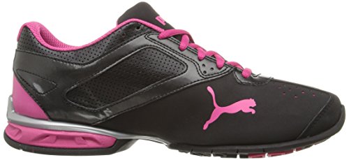 PUMA Women's Tazon 6 WN's fm Cross-Trainer Shoe, Black Silver/Beetroot Purple, 8 M US