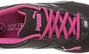 PUMA Women's Tazon 6 WN's fm Cross-Trainer Shoe, Black Silver/Beetroot Purple, 8 M US