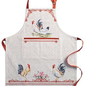 Maison d' Hermine Campagne 1 Piece 100% Cotton Apron with an Adjustable Neck & Visible Hidden Centre Pocket with Long Ties for Women/Men Chef (27.50"x31.50")