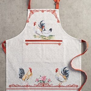 Maison d' Hermine Campagne 1 Piece 100% Cotton Apron with an Adjustable Neck & Visible Hidden Centre Pocket with Long Ties for Women/Men Chef (27.50"x31.50")