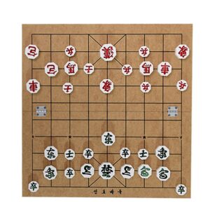 Inhyo GO Set and Chinese Korean Chess at Back Side / Go Board Games/ Go Stones Xiang-qi Board Game / baduk and janggi Sets