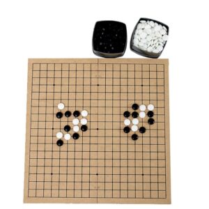 Inhyo GO Set and Chinese Korean Chess at Back Side / Go Board Games/ Go Stones Xiang-qi Board Game / baduk and janggi Sets