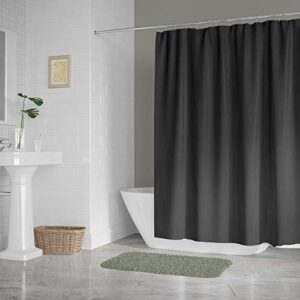 DII Shower Curtain Liner Collection Lightweight, Waterproof with Reinforced Grommet Holes, 70x72, Black