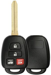 keylessoption keyless entry remote uncut car blank key blade case fob shell for toyota camry scion hyq12bdm