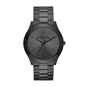 michael kors men's slim runway black watch mk8507