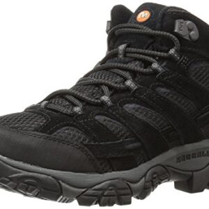 Merrell Men's Moab 2 Vent Mid Hiking Boot, Black Night, 11.5 M US