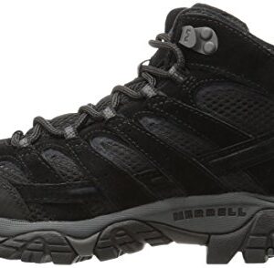 Merrell Men's Moab 2 Vent Mid Hiking Boot, Black Night, 11.5 M US