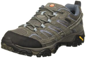 merrell women's moab 2 waterproof hiking shoe, granite, 9 m us