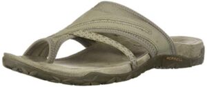 merrell women's terran post ii athletic sandal, taupe, 8 m us