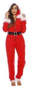 6256 - s just love adult onesie / pajamas, santa baby, small