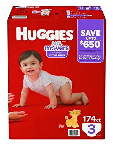 Huggies Little Movers Diapers Size 3-174 ct