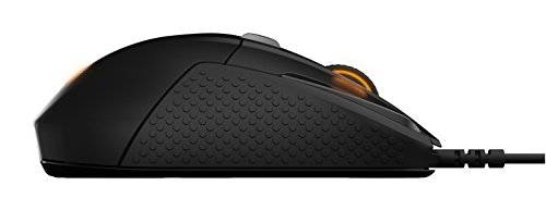 SteelSeries Rival 500 MMO/MOBA 15-Button Programmable Gaming Mouse - 16,000 CPI, Black