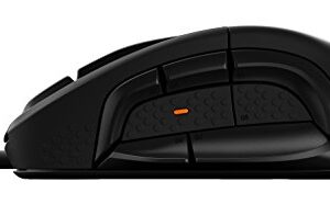 SteelSeries Rival 500 MMO/MOBA 15-Button Programmable Gaming Mouse - 16,000 CPI, Black