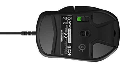 SteelSeries Rival 500 MMO/MOBA 15-Button Programmable Gaming Mouse - 16,000 CPI, Black