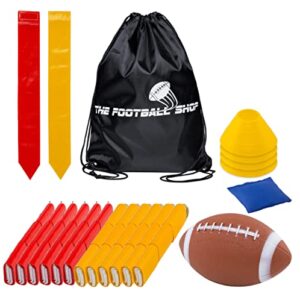 flag football 12 players 3 flags adult kids youth set 55 pieces with football