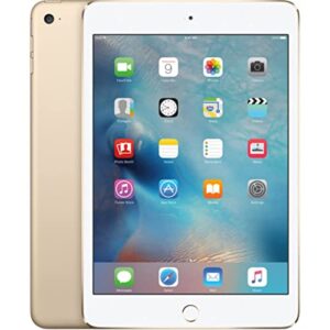 apple ipad mini 4, 128gb, gold - wifi (renewed)