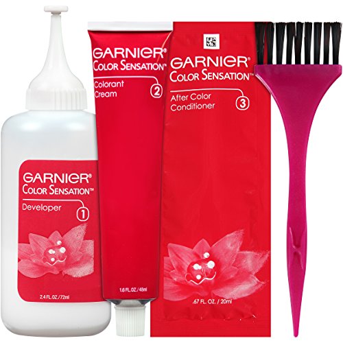 Garnier Color Sensation Hair Color Cream, 4.60 Cherry on Top (Dark Intense Auburn), (Pack of 3) (Packaging May Vary)