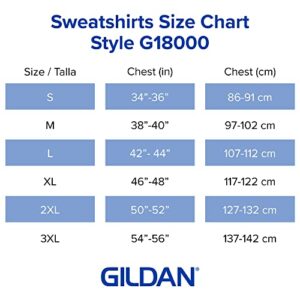 Gildan Men's Heavy Blend Crewneck Sweatshirt - Large - Carolina Blue