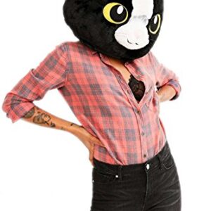 Clever Idiots Inc Animal Head Mask - Plush Costume for Halloween Parties & Cosplay (Cat)