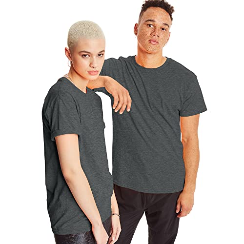 Hanes mens 2 Pack X-temp Performance T-shirt Shirt, Charcoal Heather, Medium US