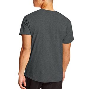 Hanes mens 2 Pack X-temp Performance T-shirt Shirt, Charcoal Heather, Medium US