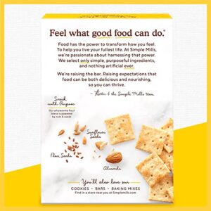 Simple Mills Almond Flour Crackers, Fine Ground Sea Salt - Gluten Free, Vegan, Healthy Snacks, 4.25 Ounce (Pack of 1)