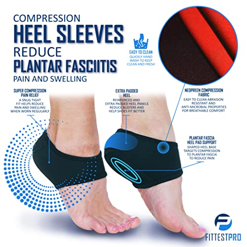 Plantar Fasciitis Foot Pain Relief 14-Piece Kit – Premium Planter Fasciitis, Gel Heel Spur & Therapy Wraps, Compression Socks, Foot Sleeves, Arch Supports, Cushion Inserts & Heel Grips