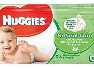 Baby Wipes Hugies Natural Care with Aloe Vera 10 Pack of 56 Wipes