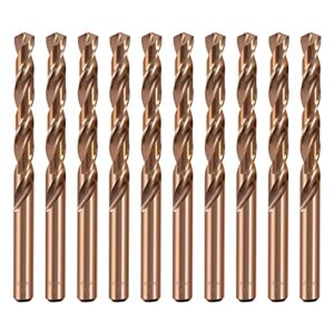 hss cobalt drill bit set 3/32 inch 10pcs m35 co twist jobber length steel metal drill bits